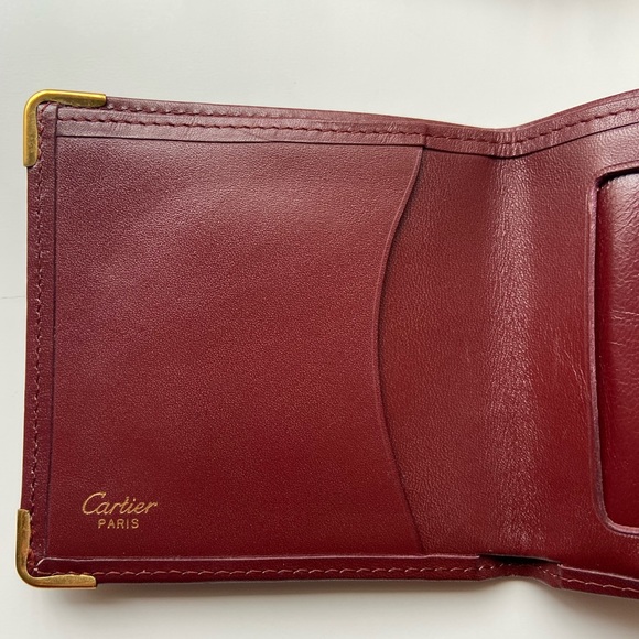 Cartier | Bags | Must De Cartier Leather Bifold Wallet | Poshmark
